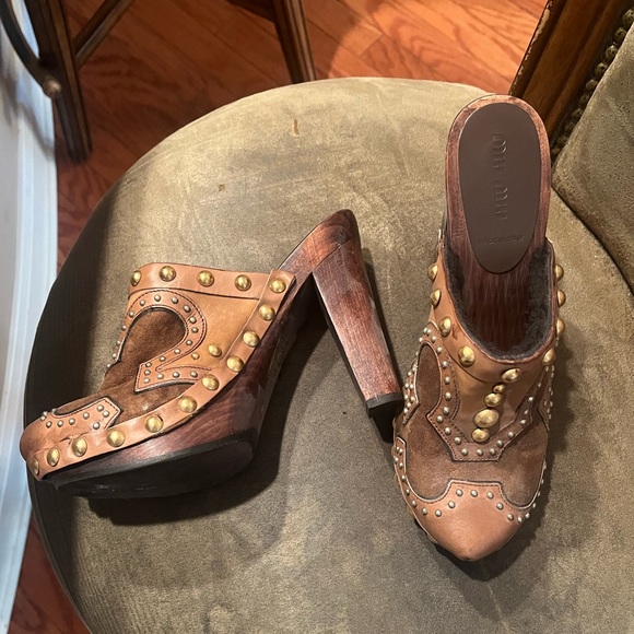 Show Me Your MuMu | Shoes | Miu Miu Clogs Sz 6 Brand New Never Been ...